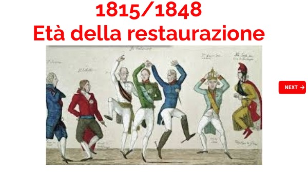 12. Età della Restaurazione | Genially
