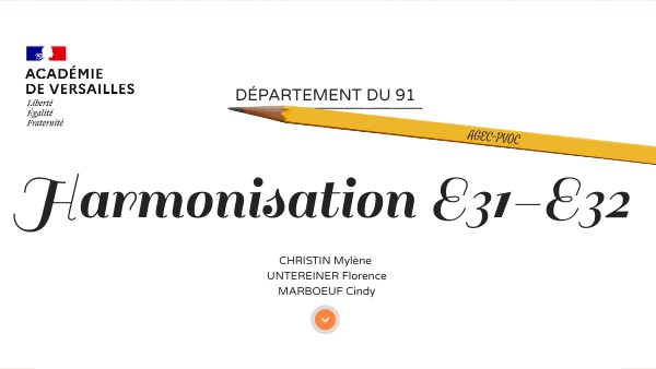 HARMONISATION E31-E32 BPMCV | Genially