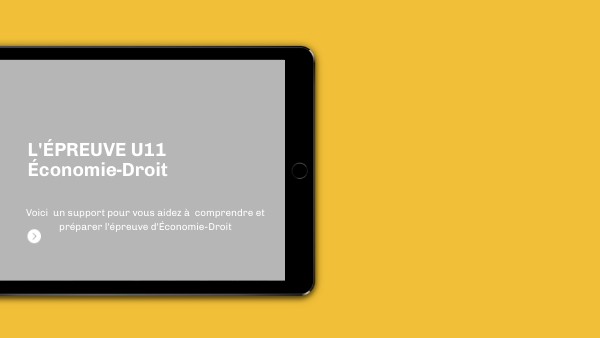L'ÉPREUVE D'ÉCONOMIE-DROIT | Genially