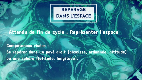Repérage dans l'espace | Genially