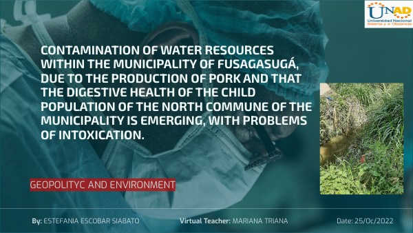 CONTAMINATION WATER IN FUSAGAS | Genially