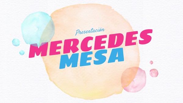PRESENTACIÓN MERCEDES MESA