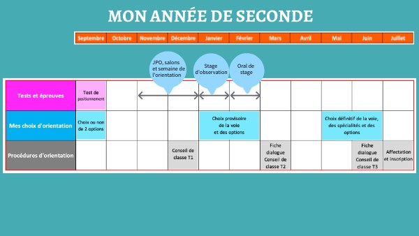 Mon année de seconde en un coup d'oeil | Genially