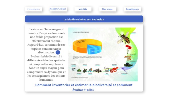 Evrard - La biodiversité et son évolution | Genially