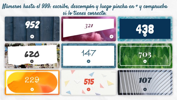 Números hasta el 999