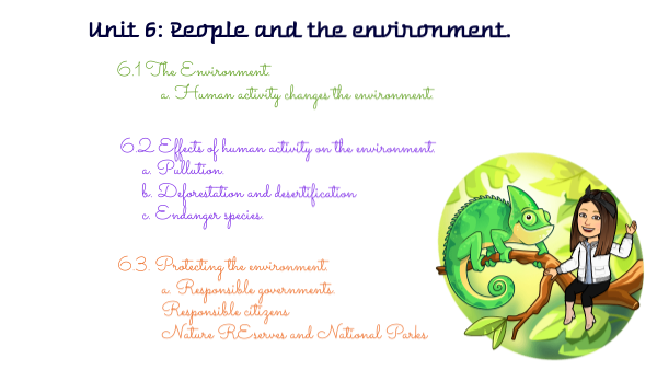 Unit 6: People and environment. | Genially
