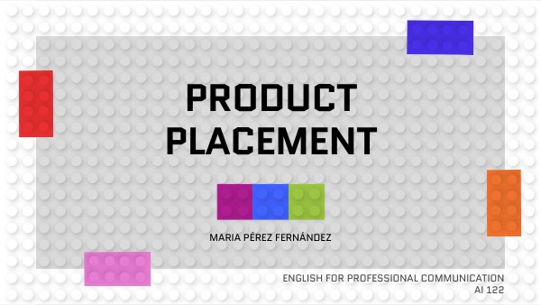 PRODUCT PLACEMENT | Genially