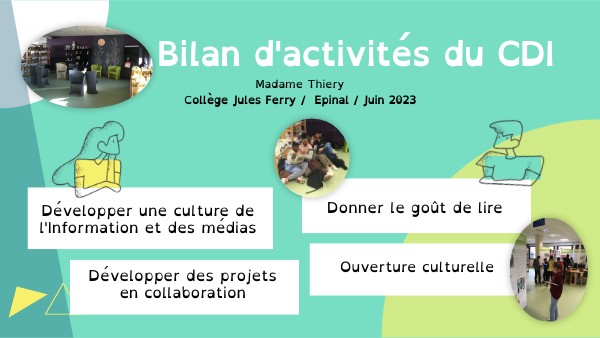 Bilan CDI 2022-2023 | Genially