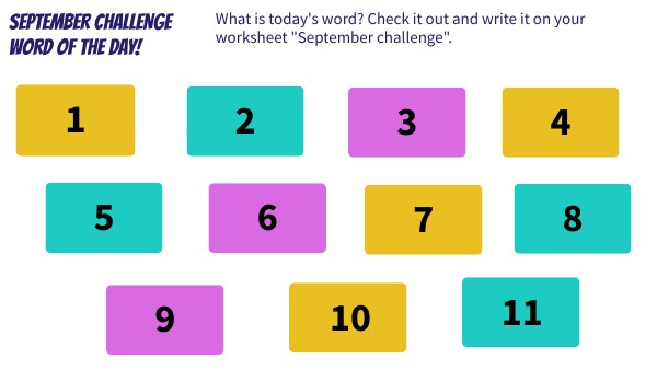 September Challenge | Genially