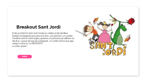 Break out Sant Jordi | Genially
