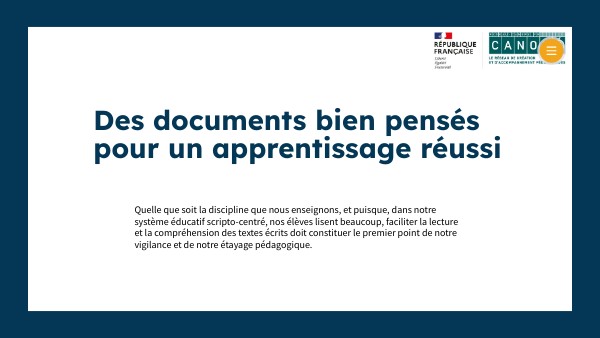 Vers un CDI inclusif-regles | Genially