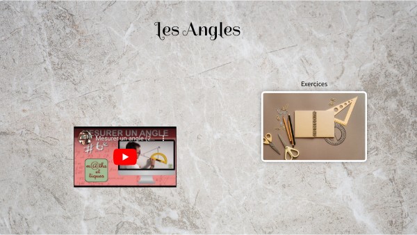 Les angles | Genially