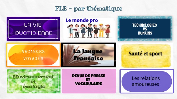 FLE avec Amaya | Genially