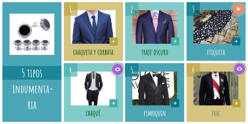 Tipos de indumentaria formal