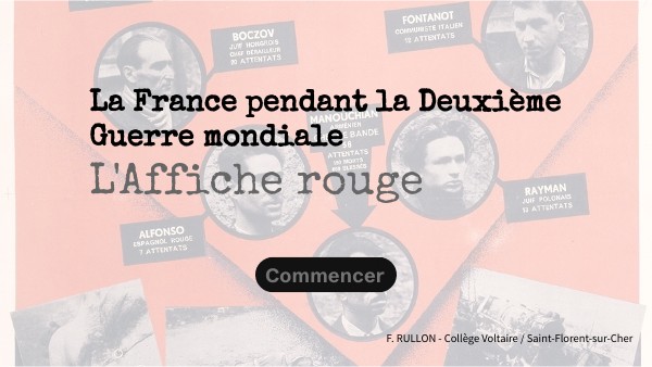 L'Affiche rouge | Genially