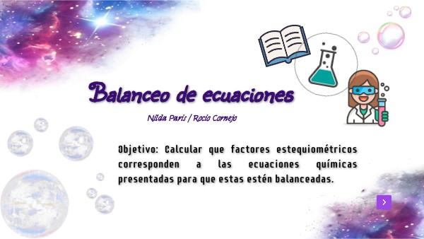 Balanceo de ecuaciones