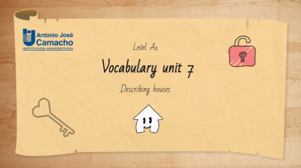 Vocabulary Unit 7 level A1 | Genially
