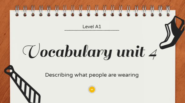 Vocabulary Unit 4 A1