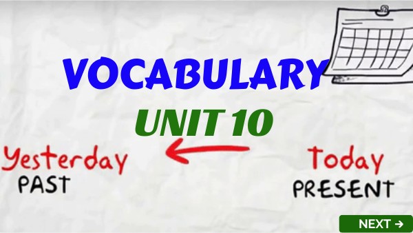 Vocabulary Unit 10- Pre-Intermediate (B1) | Genially