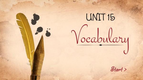 Vocabulary Unit 15 - Basic (A2)
