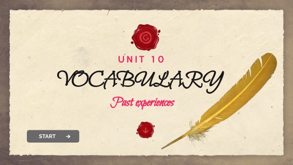 Vocabulary Unit 10- Beginner (A1) | Genially