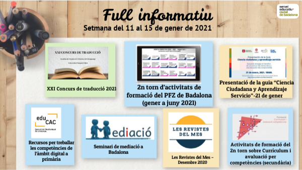 Full informatiu 11 al 15 de gener de 2021