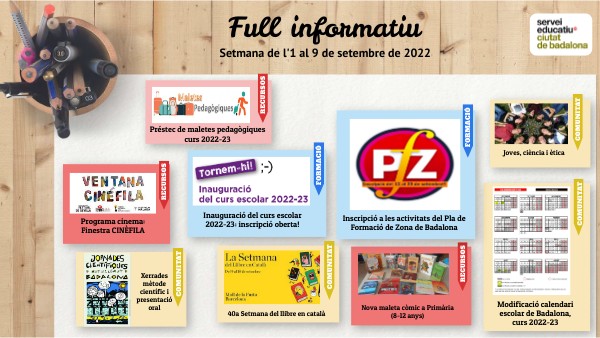 Full informatiu 1 al 9 de setembre de 2022