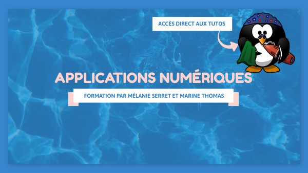 Applications numériques - formation