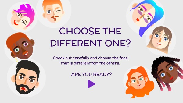 Choose the odd face