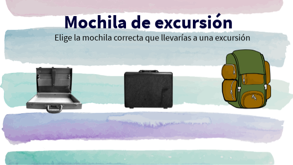 ¿Qué meto en la mochila?