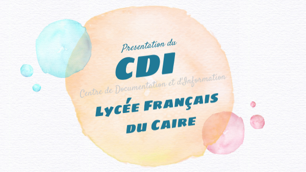 Présentation CDI | Genially