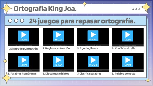 24 juegos para repasar ortografía | Genially