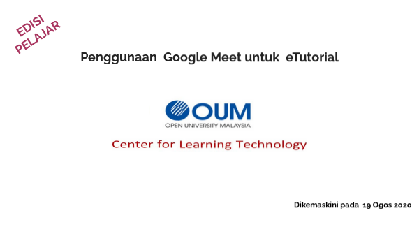 Panduan Google Meet | Genially