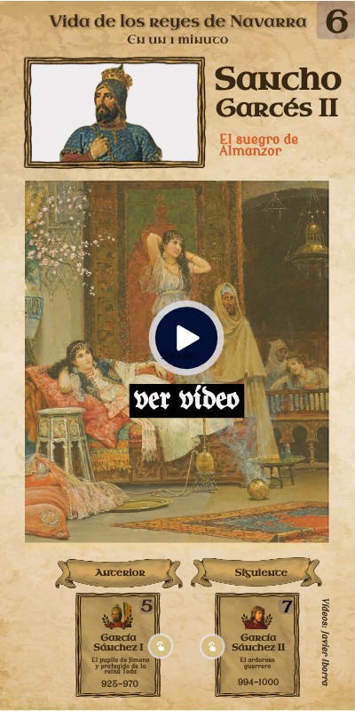 6. Vida de los Reyes de Navarra: Sancho Garcés II | Genially