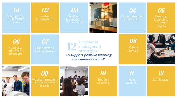 Tips for classroom management | Genially