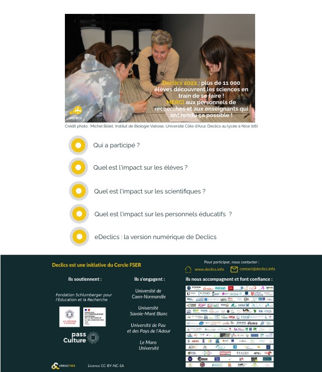 Bilan Declics 2022 | Genially