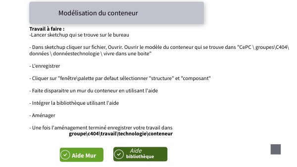 conteneur modelisation | Genially