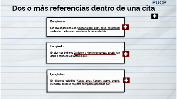 Apa - Cita - Dos o más referencias en una cita