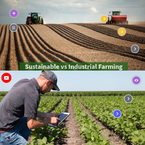 Sustainable vs Industrial Farming | Genially