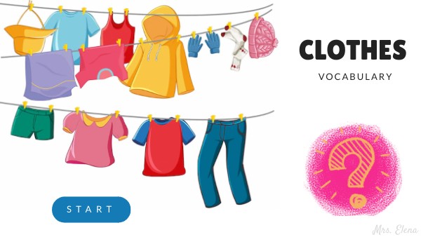 CLOTHES - vocabulary | Genially