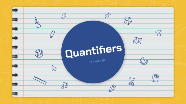 Quantifiers | Genially