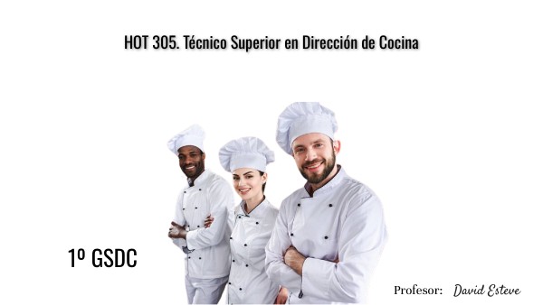 Módulos de 1º de Dirección de cocina