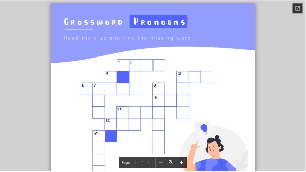 Crossword_pronouns | Genially