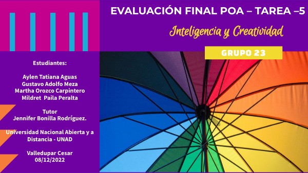 TAREA 5 EVALUACION FINAL -POA GRUPO 23 | Genially