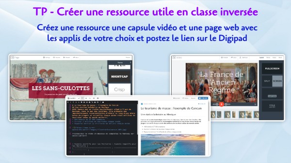 INSPE TP - Ressources Classe inversée