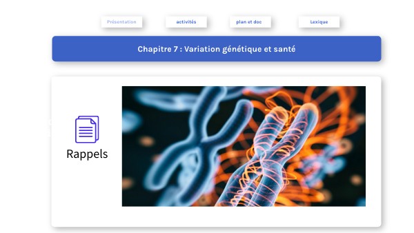 variation génétique et santé | Genially