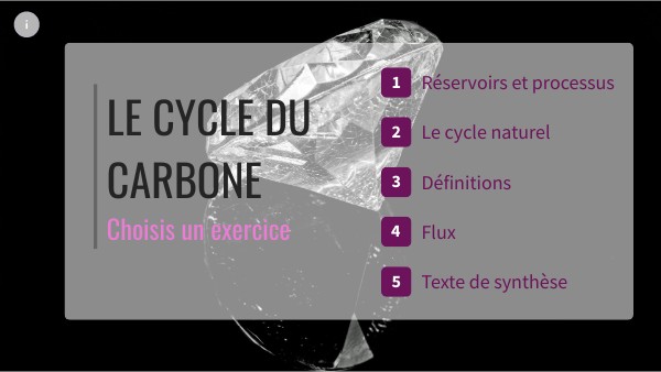 Cycle du carbone - exercices | Genially