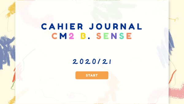 cahier journal 2020-2021 zone B | Genially