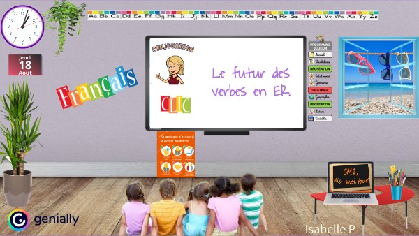 Futur des verbes en ER sans Lavar | Genially