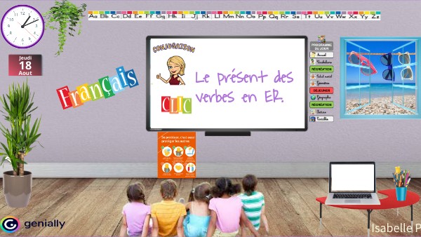 présent des verbes en ER | Genially